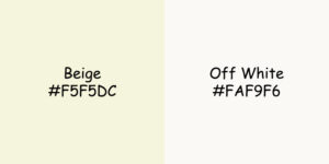 Beige vs Off White: Fashion's Nuanced Color Comparison - xplorecolor