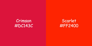 Crimson vs Scarlet Color: Exploring Their Historical Context and ...