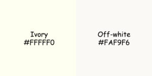 Ivory vs Off White: Exploring the Versatility of Colors - xplorecolor