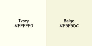 Ivory vs Beige Color: Key Differences for Home Decor - xplorecolor