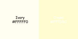 Ivory vs Cream Color: Key Differences and How to Choose - xplorecolor