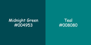 Midnight Green vs Teal: Comparing Colors, Impact, and Applications ...
