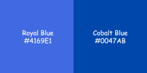 Royal Blue vs Cobalt Blue: Understand the Differences - xplorecolor