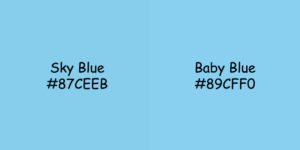 Sky Blue vs Baby Blue: Understanding the Differences and Design ...