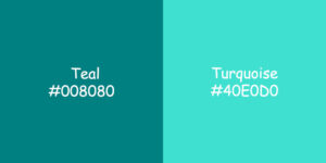Teal vs Turquoise: Understanding the Color Differences - xplorecolor