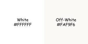 White vs Off White Color: Choosing Between the Shades - xplorecolor